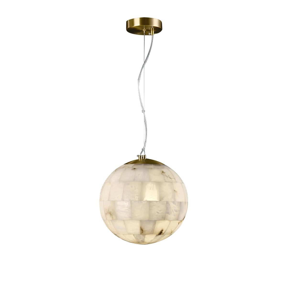 Alabaster Ball Pendant Light – Light in The Space
